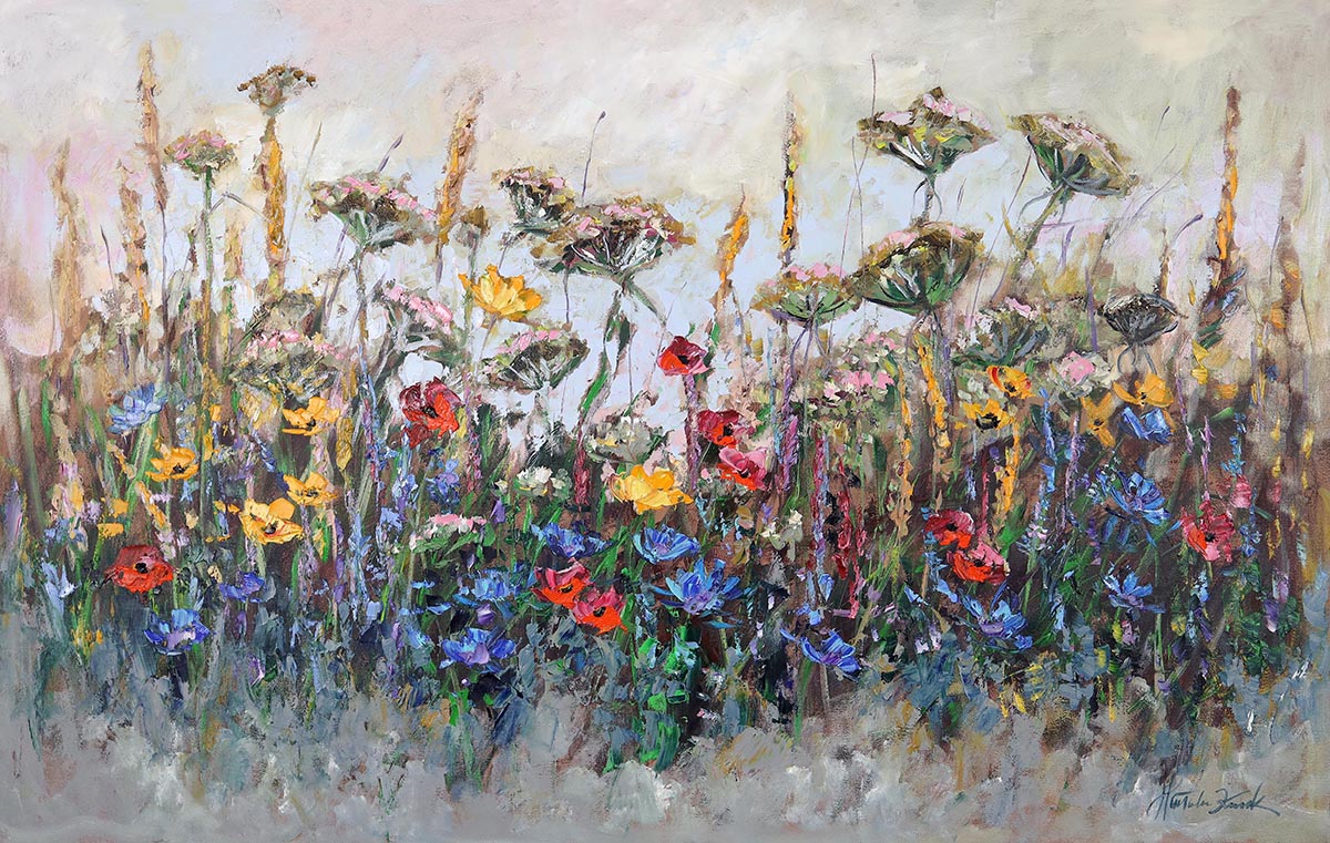 Łąki obrazy laka, krukart, kwietne łąki, obrazy olejne ręcznie malowane ...